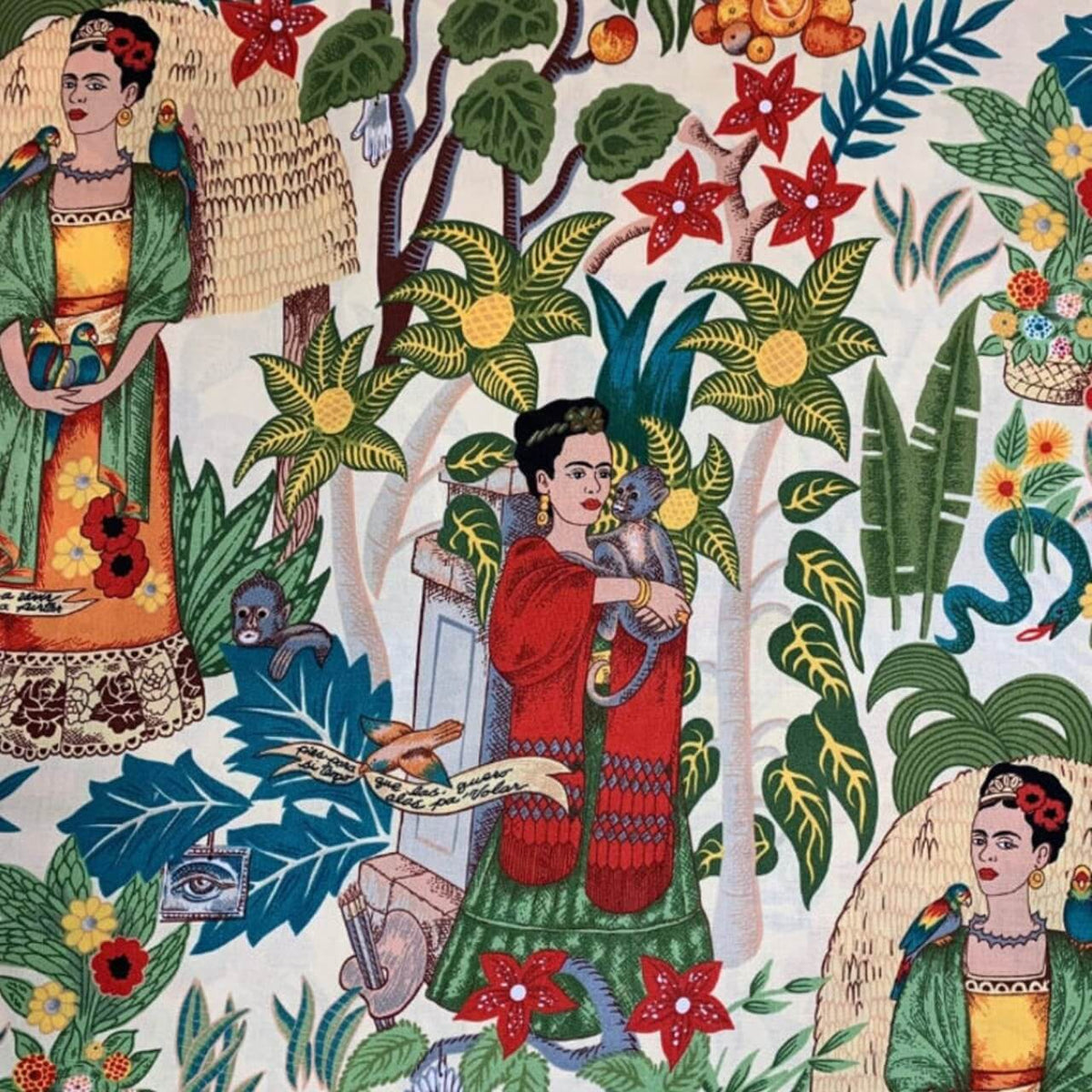 Frida Kahlo by Alexander Henry Fabric - The Sourpuss Emporium