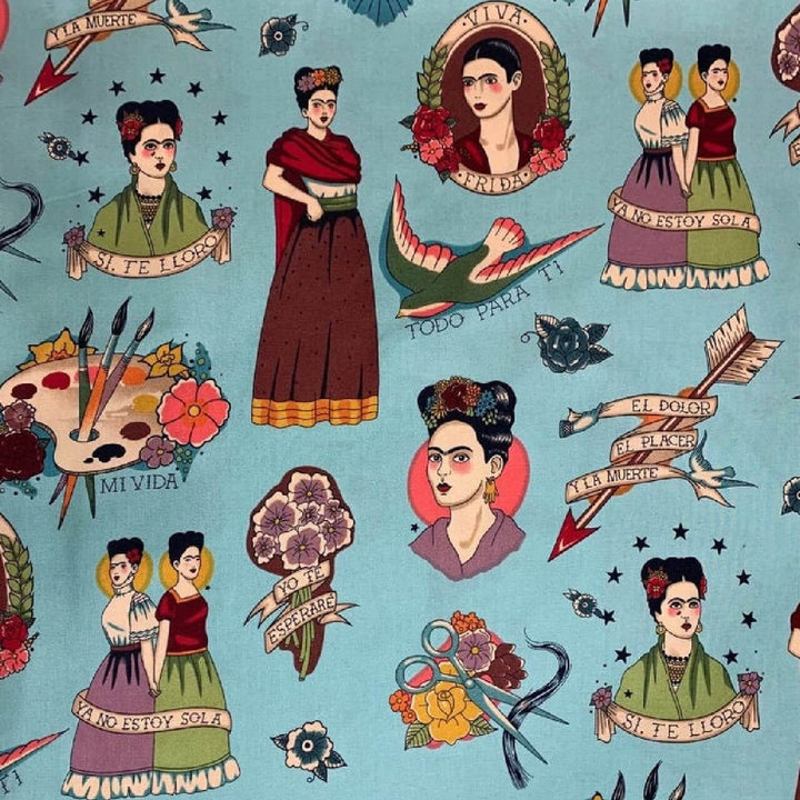 Frida Kahlo by Alexander Henry Fabric - The Sourpuss Emporium
