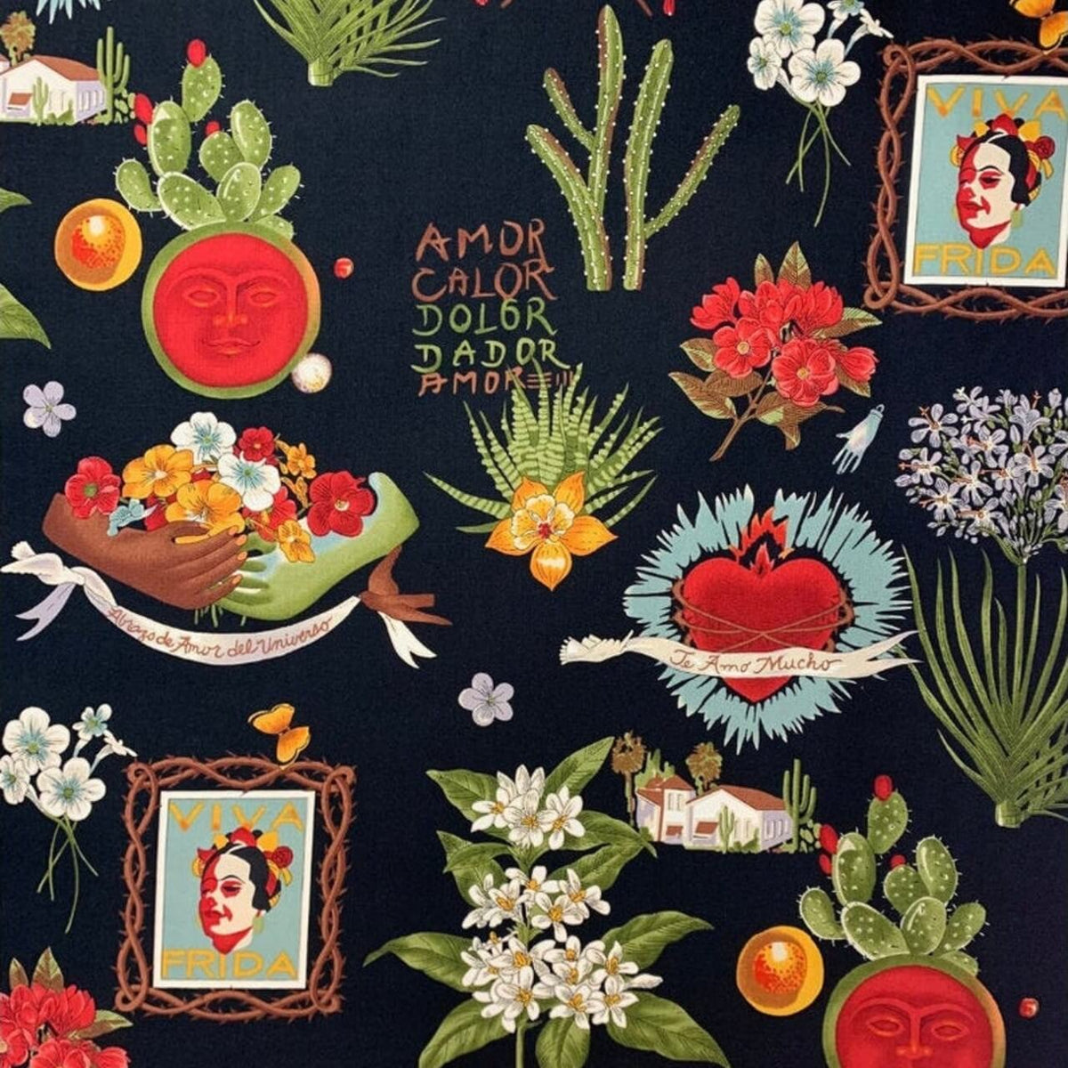 Frida Kahlo by Alexander Henry Fabric - The Sourpuss Emporium